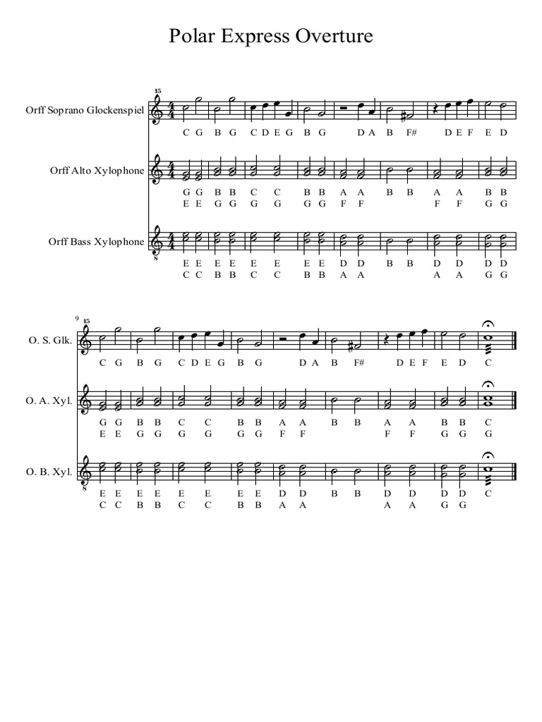 Polar Express Overture | PDF | Percussion Instruments | Performing Arts