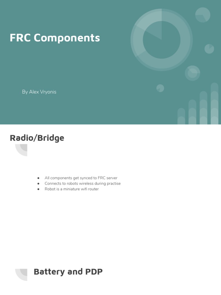 FRC Electrical Components Overview | PDF | Technology & Engineering
