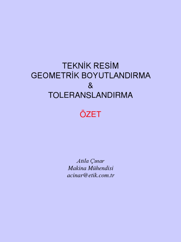 Konum Tolerans Işaretleri | PDF