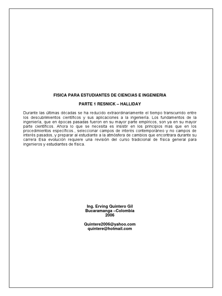 Fisica Resnick Halliday PDF | PDF | Fuerza | Fricción