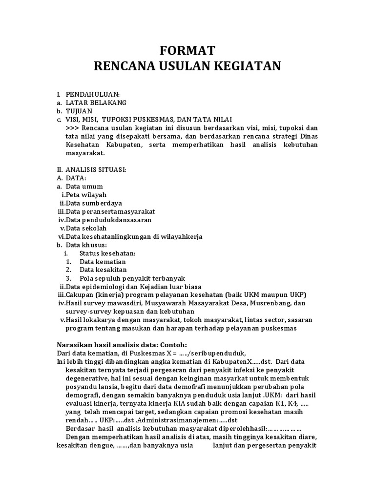 Contoh Format Ruk | PDF
