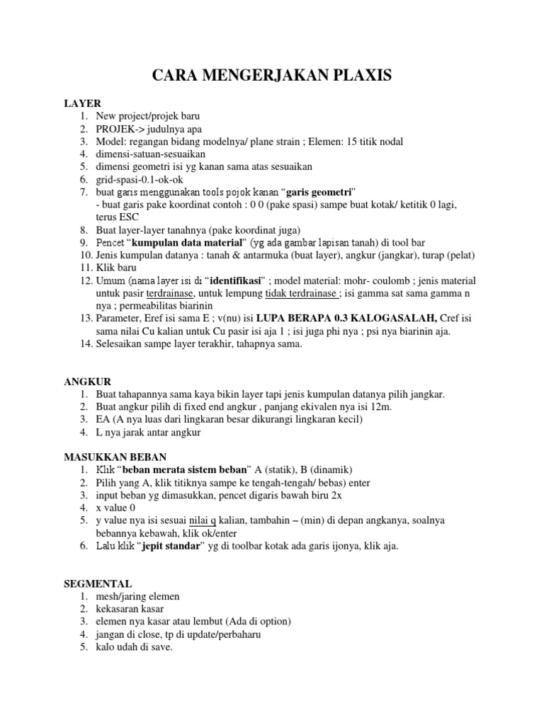 Tutorial Plaxis | PDF