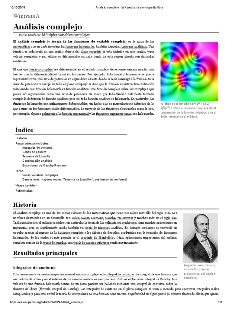 C02 Funciones Complejas | PDF | Análisis complejo | Análisis matemático