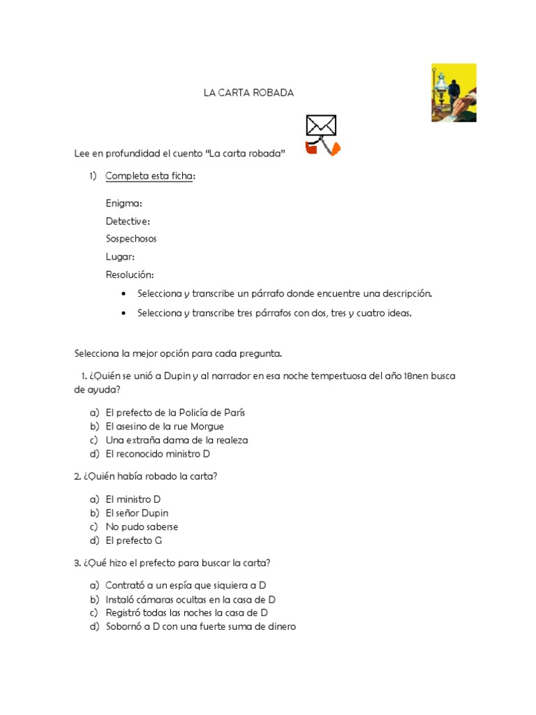 La Carta Robada Pdf