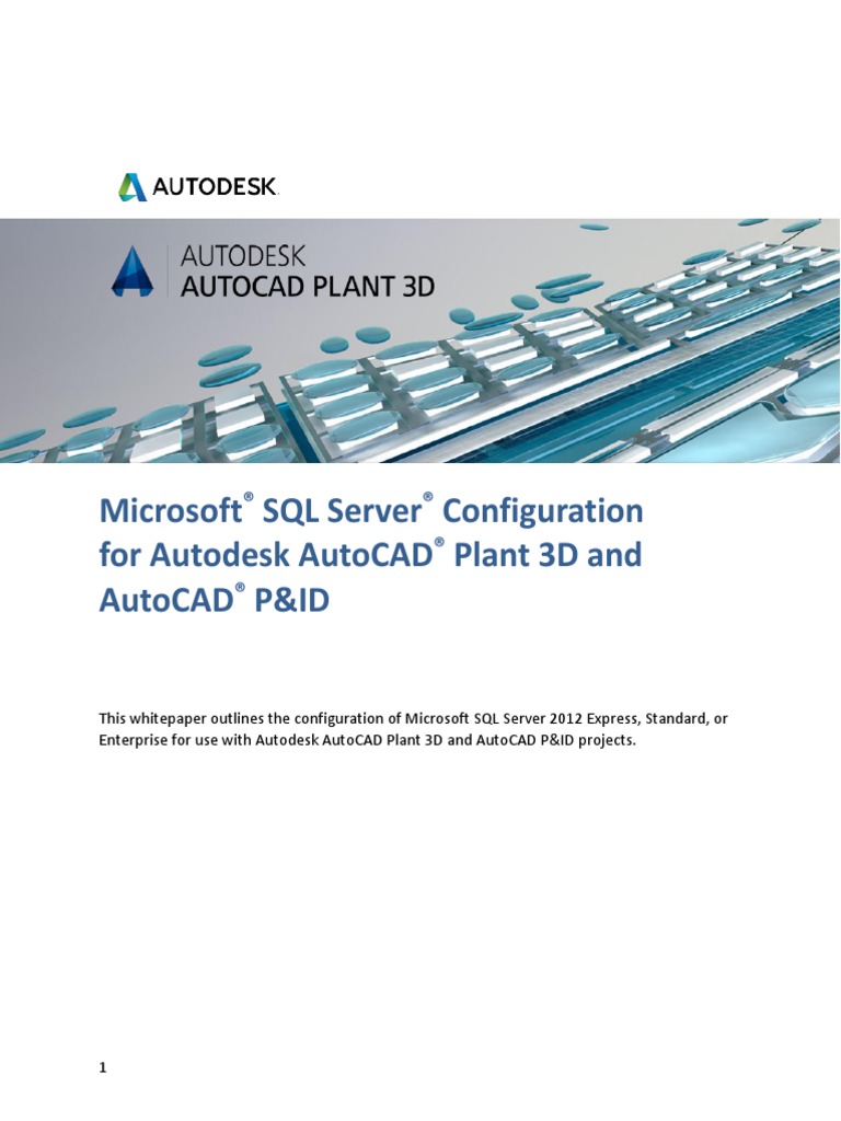 Microsoft SQL Server With Plant 3D | PDF | Microsoft Sql Server | Superuser