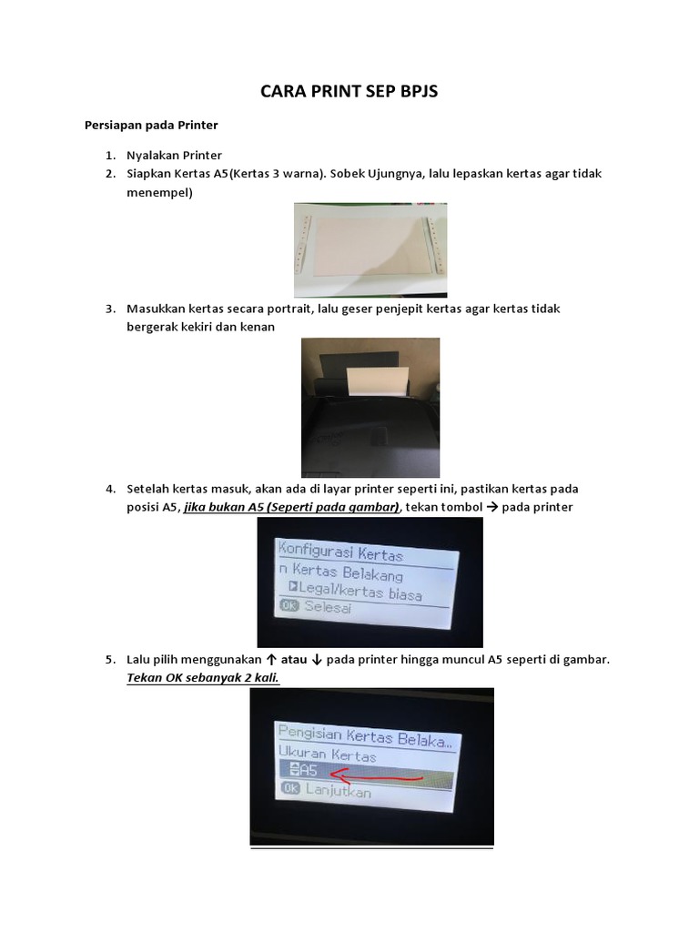 Cara Print Sep Bpjs | PDF