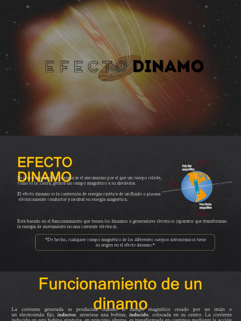 Efecto Dinamo | PDF | Campo magnético | Magnetismo