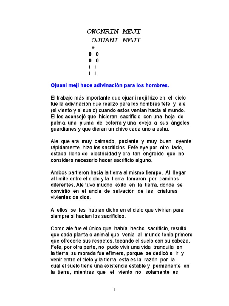 Ojuani Meji | PDF | Brujería | Perros