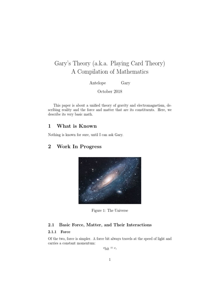 Card Theory | PDF