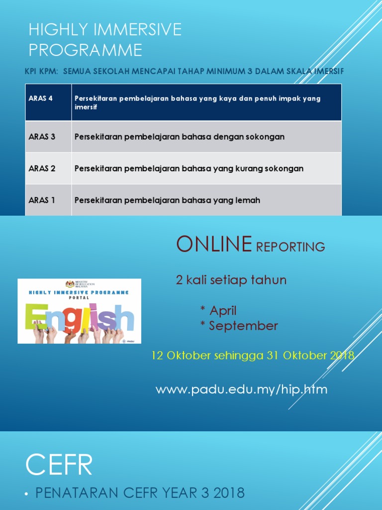 Highly Immersive Programme JPNKedah | PDF