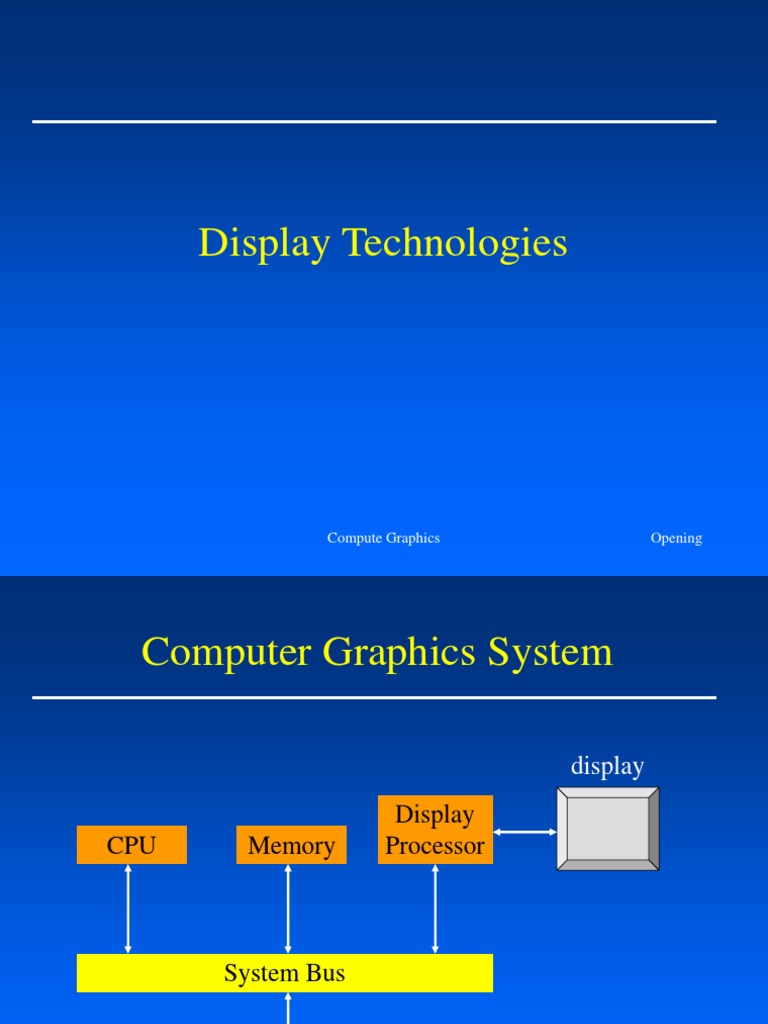 Understanding CRT Display Technologies | PDF