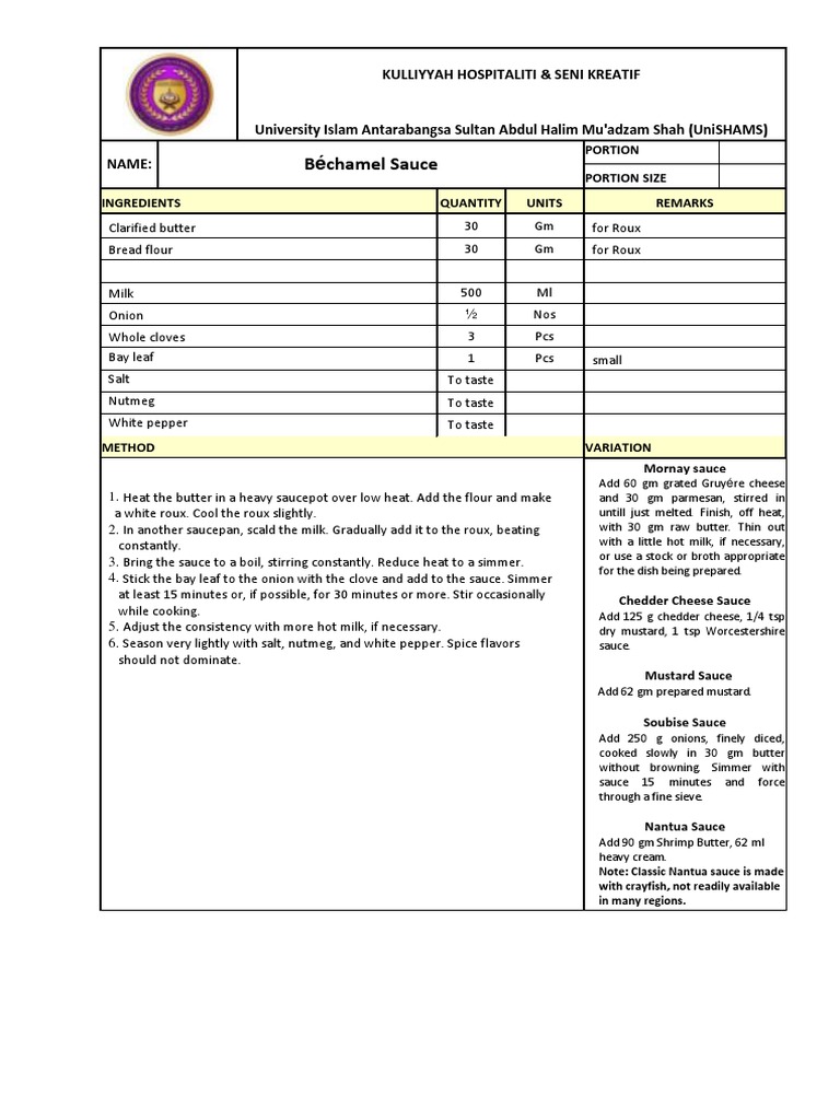 Resepi Kitchen Report | PDF | Tomato Sauce | Potato