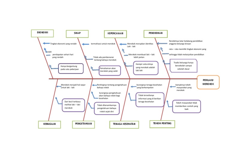 Fishbone Perilaku Merokok Aktif