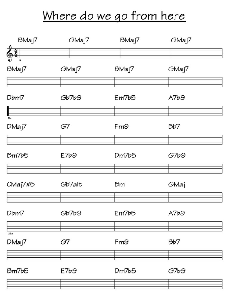 Where Do We Go Chords PDF | PDF