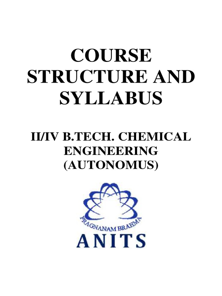 Second Year Chemical Engineering Syllabus | PDF | Fluid Dynamics ...