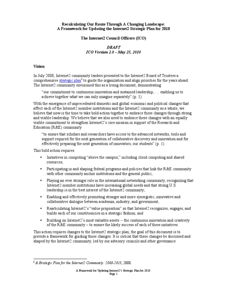 I2 ICO StrategicFramework-V2 | PDF | National Telecommunications And ...