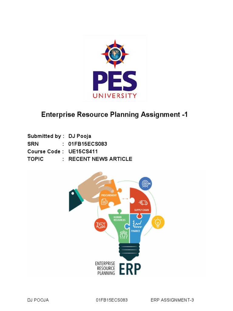 Erp Assignment | PDF | Sap Se | Artificial Intelligence
