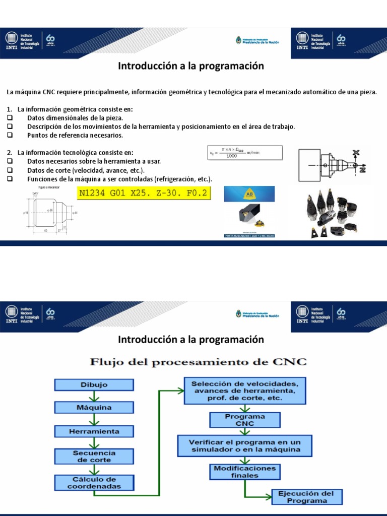 Introduccion A La Programacion en CNC | PDF | Control numerico | Programa de computadora