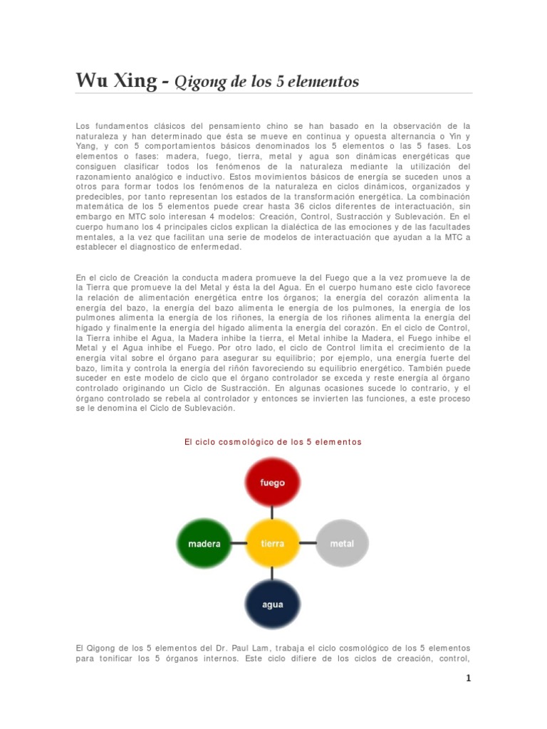 Wu Xing | PDF | Qigong | Qi