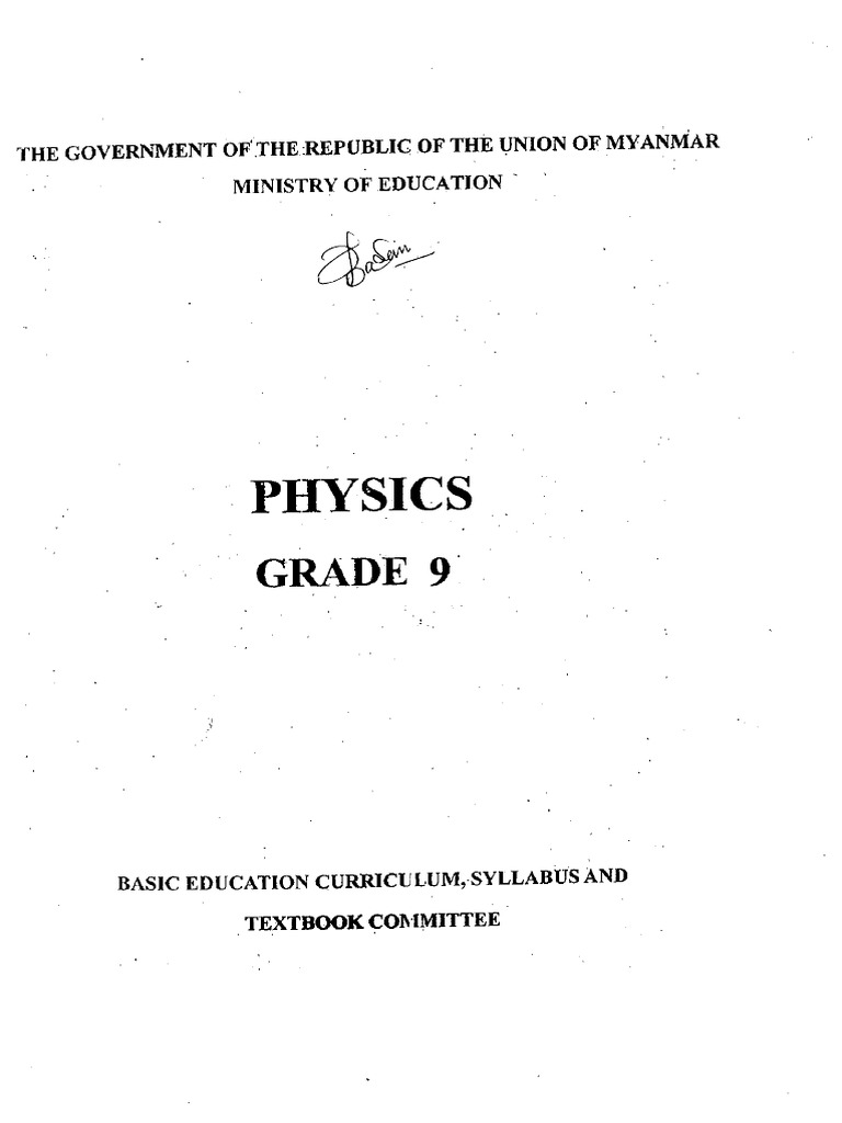 Grade 9 Physics