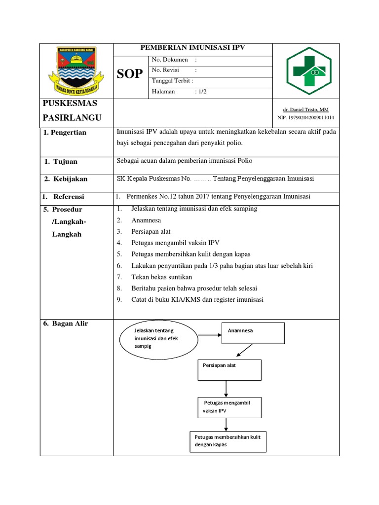 Sop Imunisasi Ipv | PDF