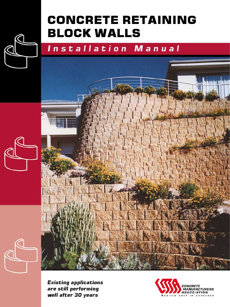 Loffelstein Retaining Wall Installation Guide | PDF | Drainage | Civil ...