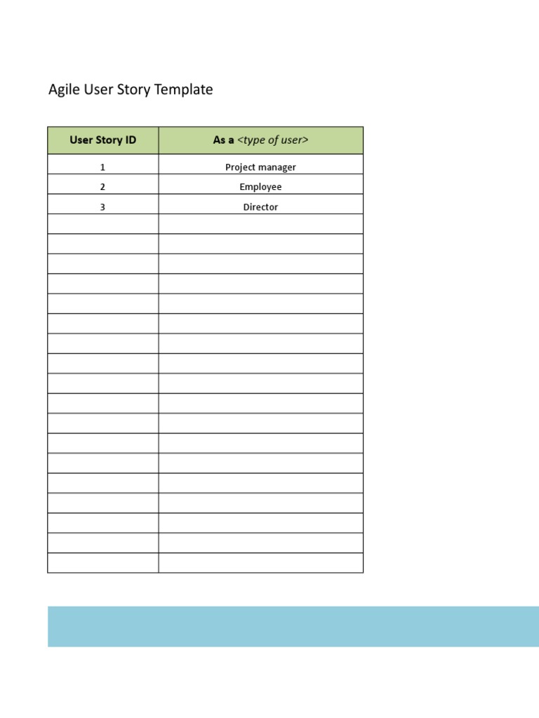 Agile User Story Template Guide | PDF