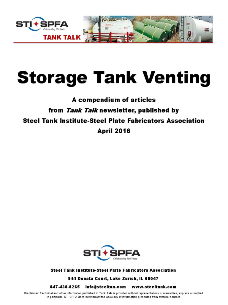 Storage Tank Venting Compendium PDF | PDF | Fire Safety | Fires