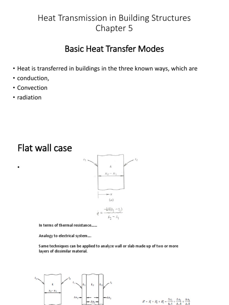 Building Heat Transfer Essentials | PDF