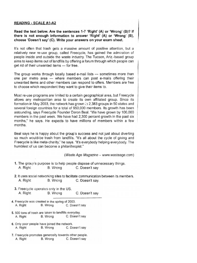 Bac Reading t3 | PDF
