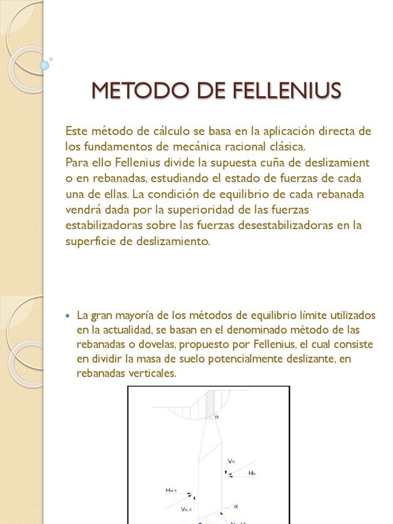 Método de Fellenius y Equilibrio de Starling | PDF | Fuerza | Masa