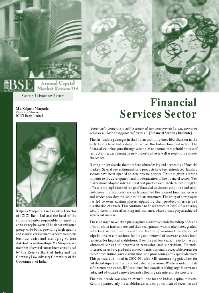 Financial Services Sector | PDF