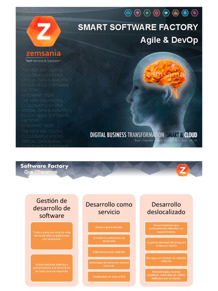 Smart Software Factory Agile & Devop | PDF | Scrum (Software ...