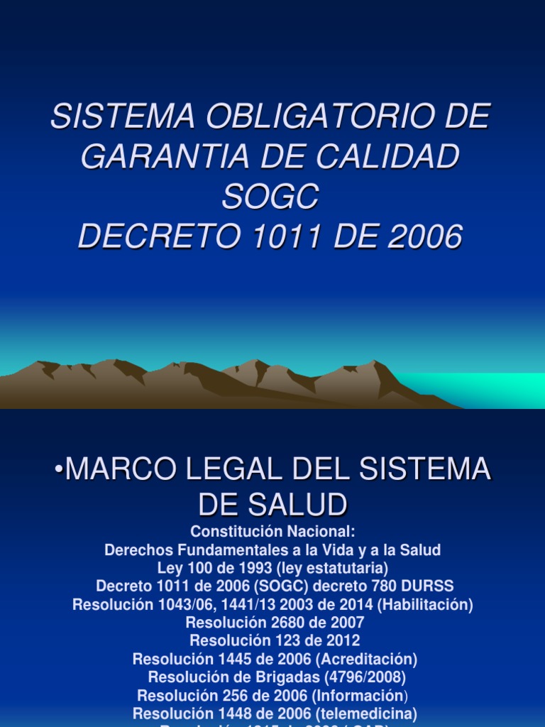 Sogc Presentacion | PDF | Seguridad del paciente | Calidad (comercial)