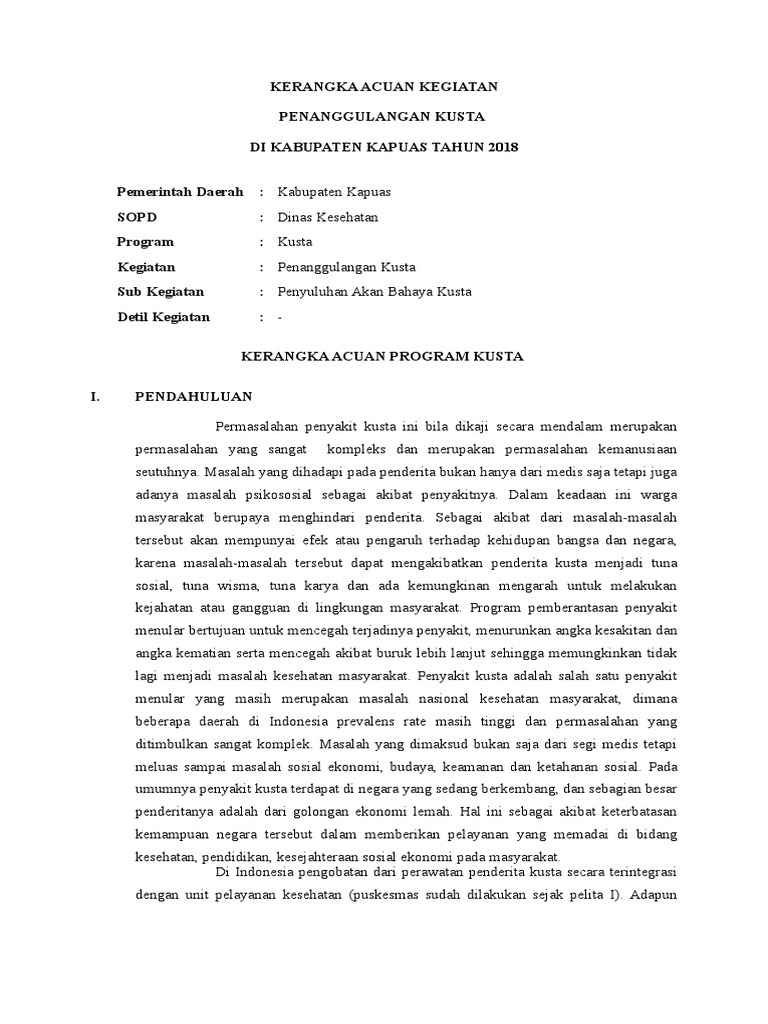 Apri Program Kusta | PDF | Ilmu Sosial | Pengembangan Diri