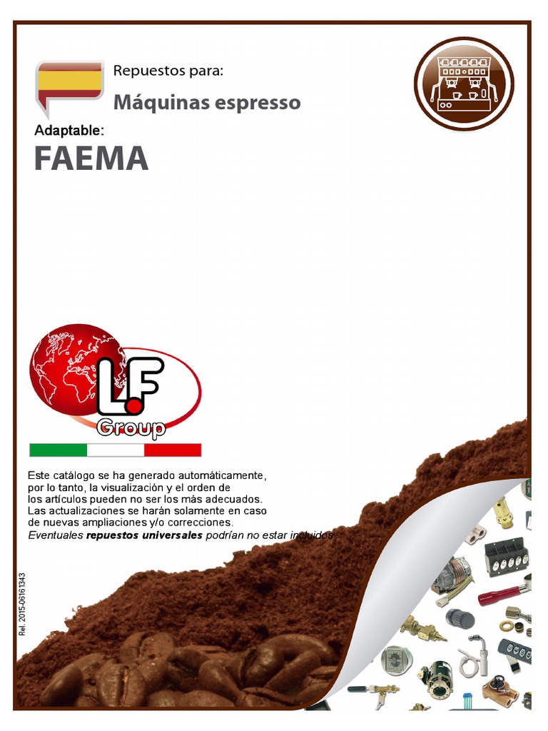 Faema | PDF | Máquinas | Preparación de comida y bebida