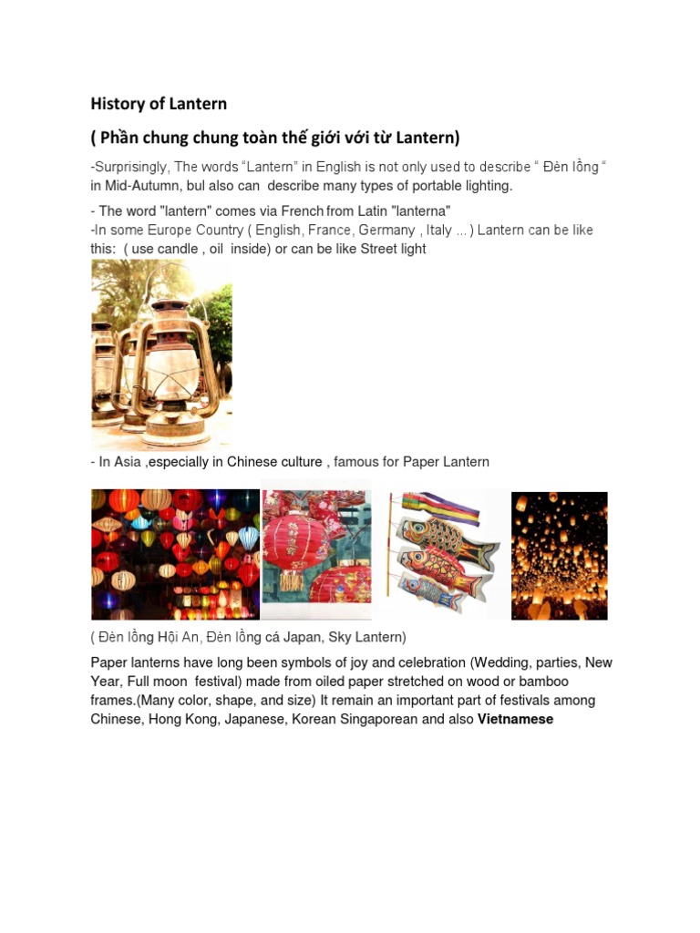 History of Lantern | PDF