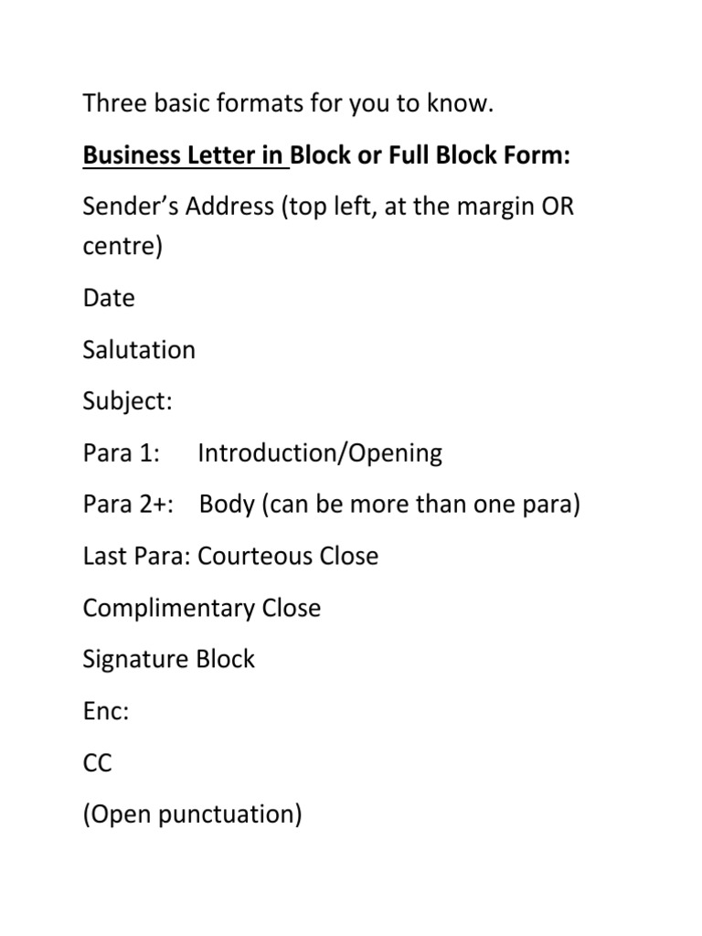 Full Block Business