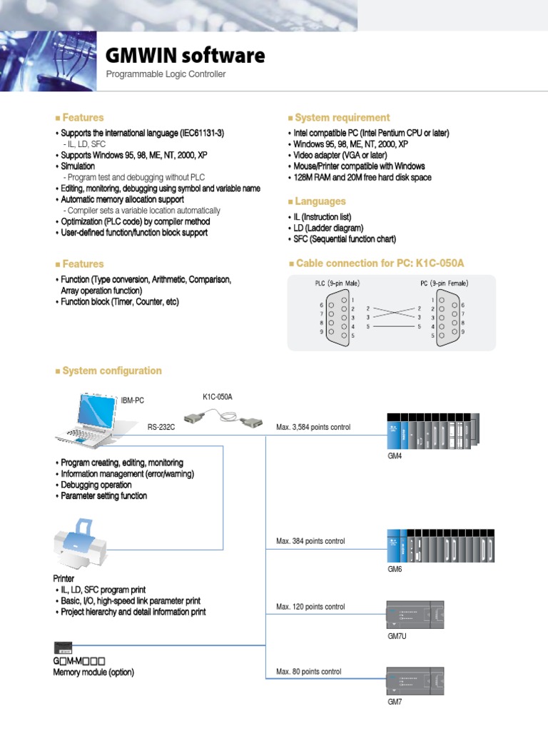 GMWIN Software | PDF | Programmable Logic Controller | Subroutine