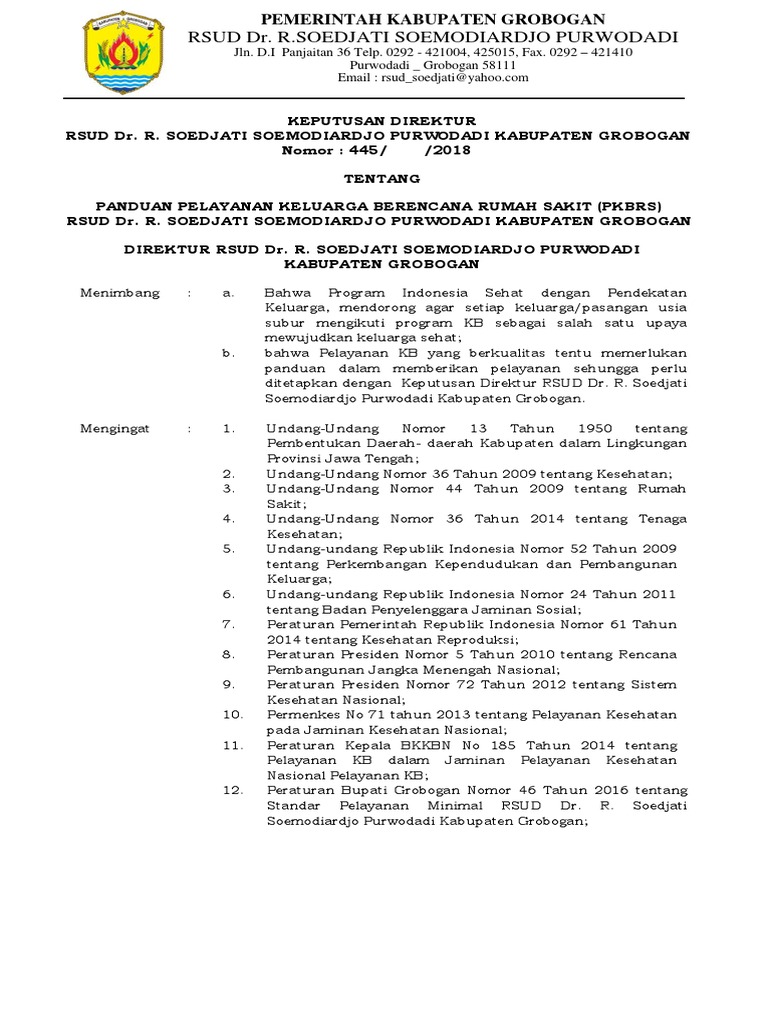 SK Panduan PKBRS | PDF | Pengembangan Diri | Kesehatan Holistik