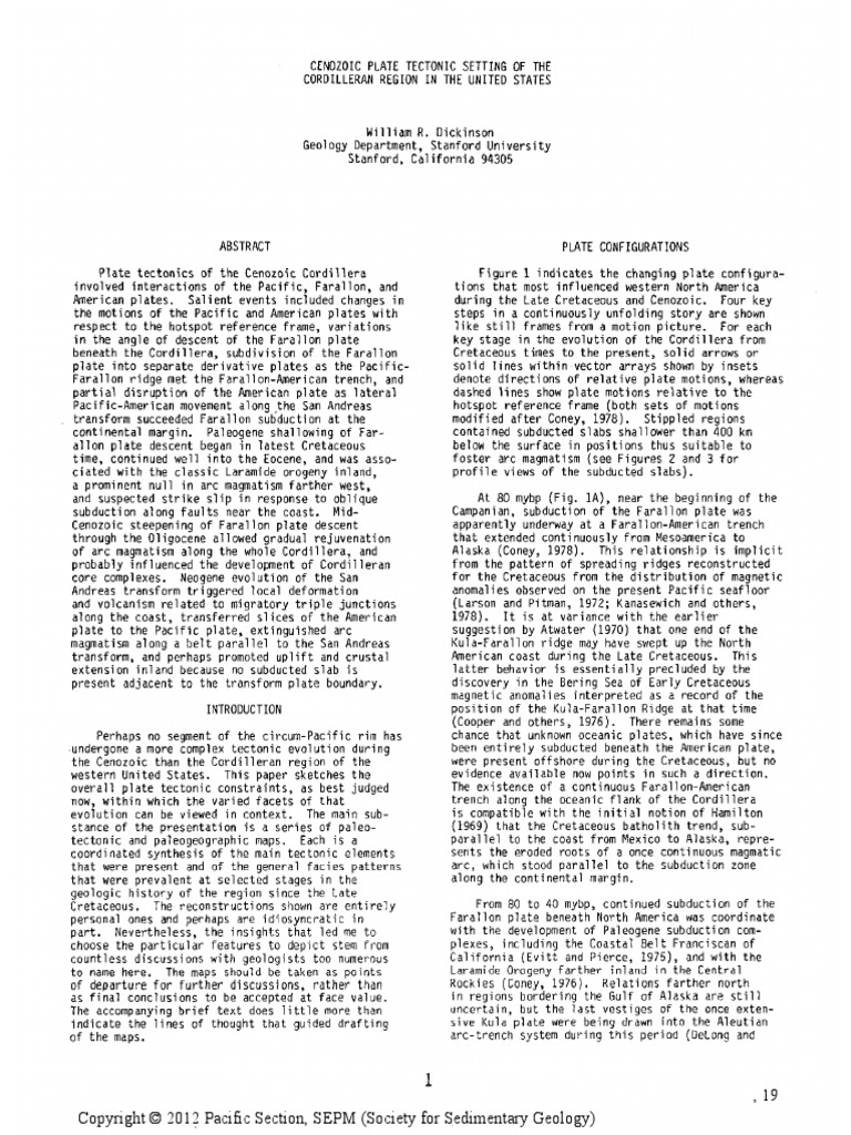 1 Firstpage | PDF | Plate Tectonics | Tectonics