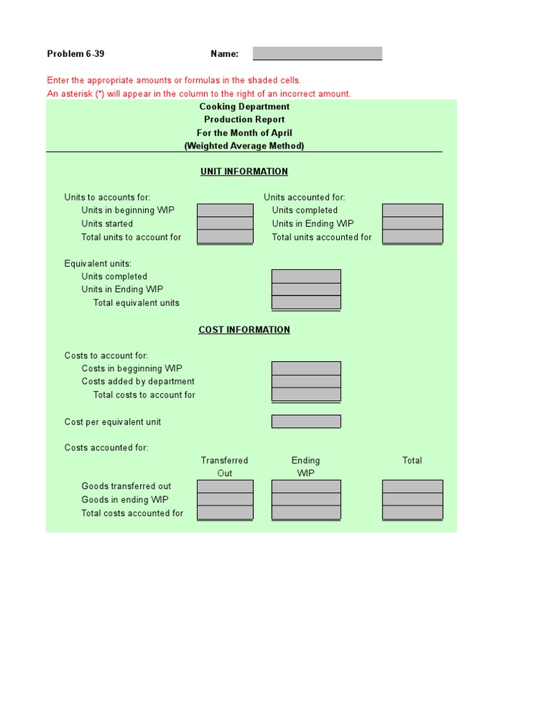 Managerial Accounting Student - 5e 06-39 | PDF