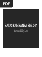 BP 344 (Revised - Accessibility Law) | PDF
