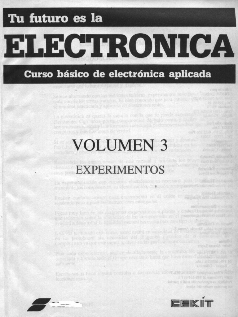 Curso Basico de Electronica Aplicada 3 | PDF