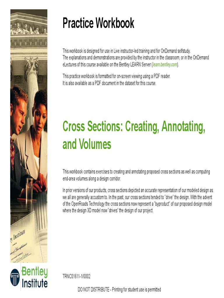 Cross Sections Creating Annotating and Volumes Practice Workbook | PDF | Computer File | Copyright
