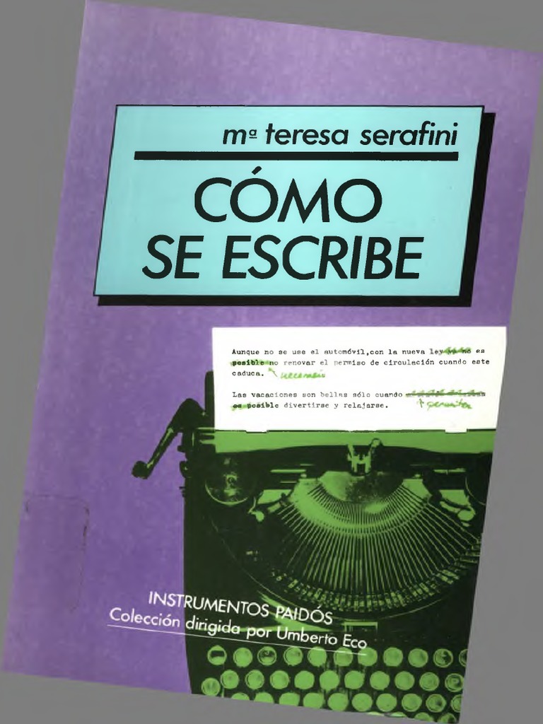 Serafini, Maria Teresa - Cómo Se Escribe | Descargar gratis PDF ...