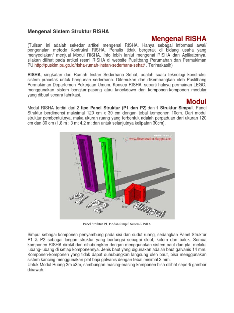 Pengenalan Sistem Struktur RISHA | PDF