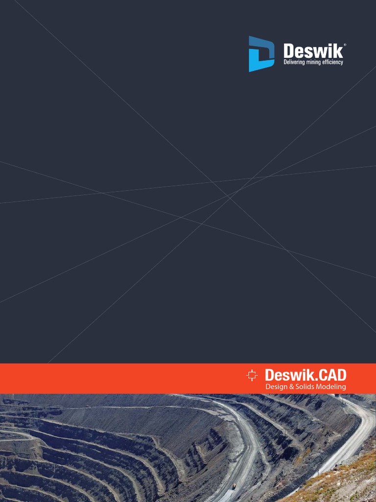Deswik - Cad Design Solids Modeling | PDF | Computer Aided Design | Mining
