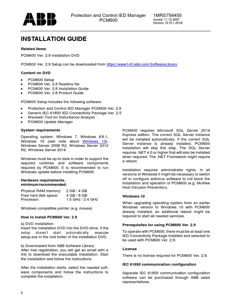 PCM600 29 Ig 756450 Enr | Download Free PDF | Windows 10 | Microsoft ...