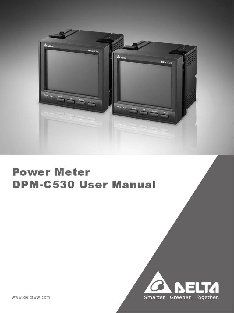 Power Meter DPM-C530 User Manual | PDF | Electrical Wiring | Ac Power